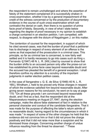 Case Law relating to Bribery and Corruption Sri Lanka | PDF