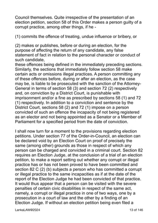 Case Law relating to Bribery and Corruption Sri Lanka | PDF