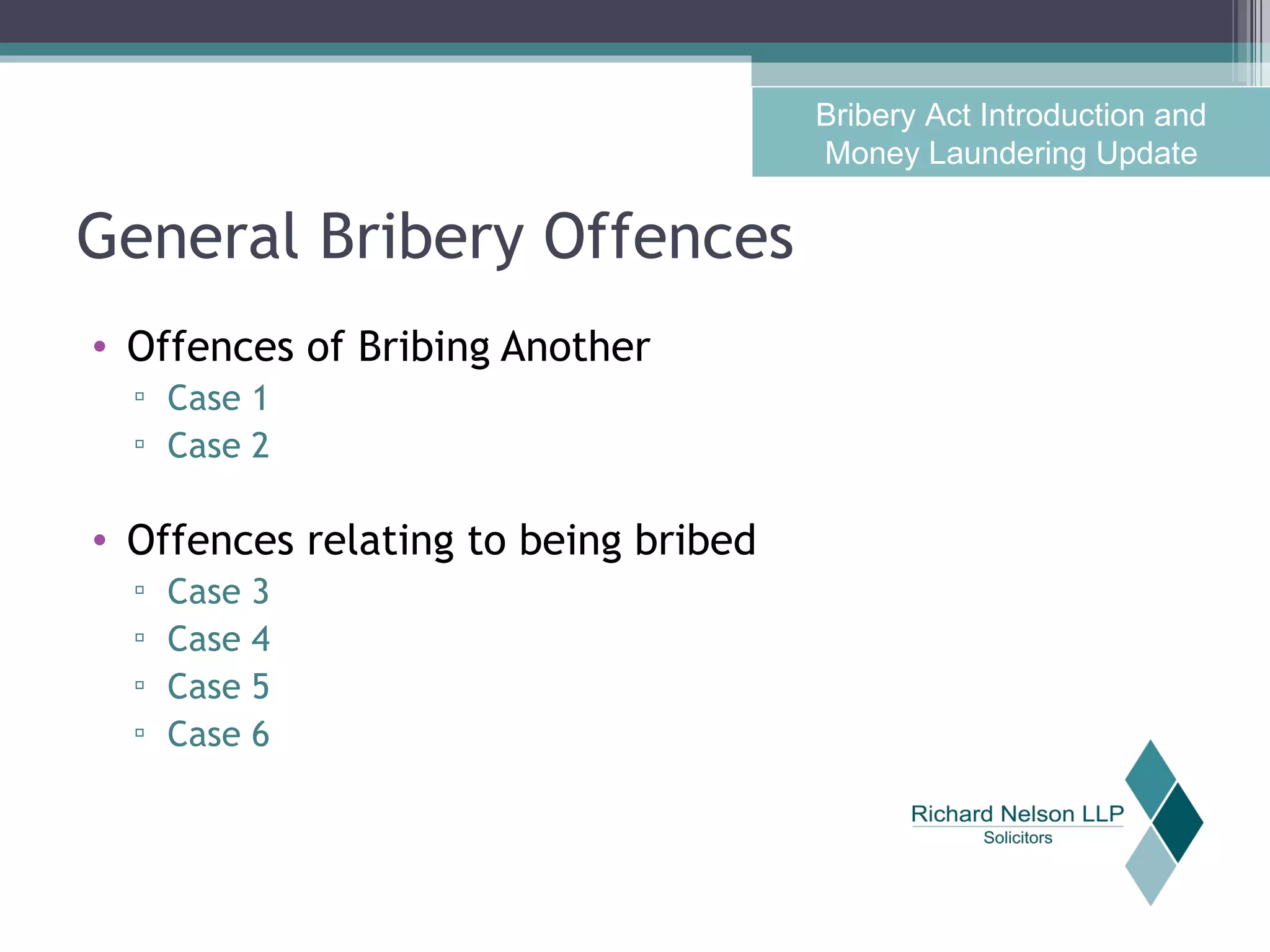 Bribery and money laundering | PPT