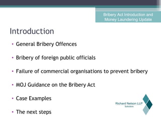 Bribery and money laundering | PPT