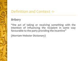Bribery & Corruption in Ghana | PPTX