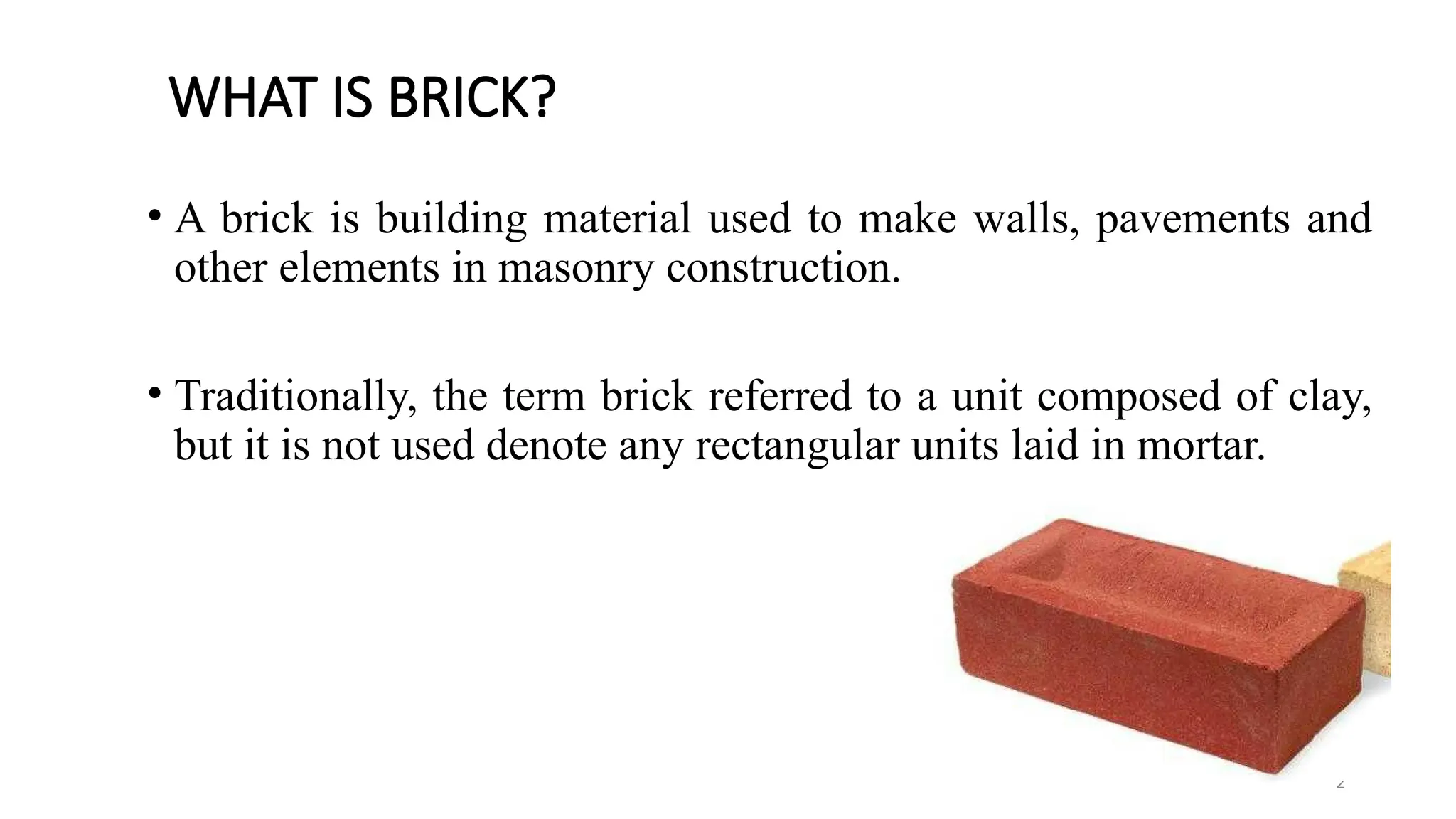 Basic Knowledge of brick for civil engineering.pptx | Geology | Science