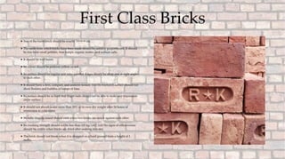 Comprehensive Guide to Bricks: Types and Identification | PDF