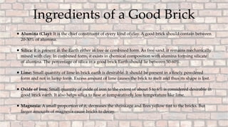 Comprehensive Guide to Bricks: Types and Identification | PDF
