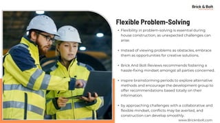 BRICK AND BOLT REVIEWS - HOW TO AVOID CONFLICTS DURING HOUSE ...