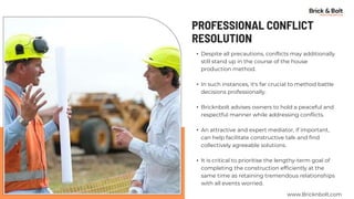 BRICK AND BOLT REVIEWS - HOW TO AVOID CONFLICTS DURING HOUSE ...