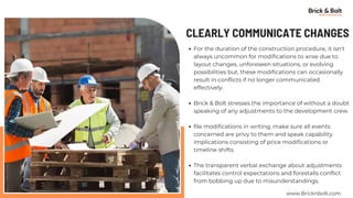 BRICK AND BOLT REVIEWS - HOW TO AVOID CONFLICTS DURING HOUSE ...