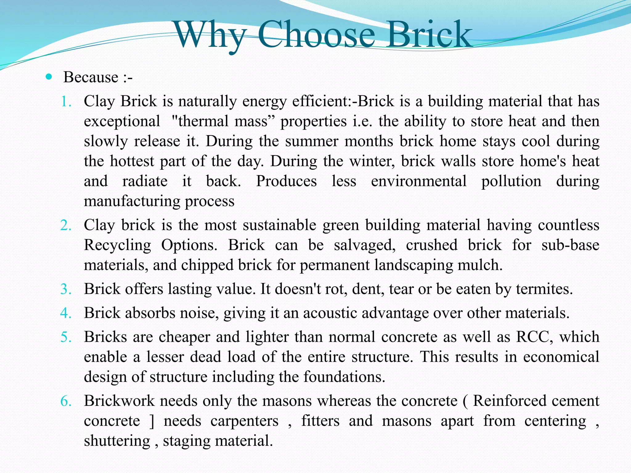 Brick as building materials | PPTX
