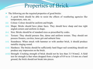 Brick as building materials | PPTX