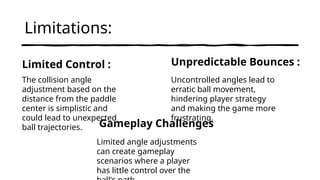 Presentation for the Brick Breaker Game. | PPTX