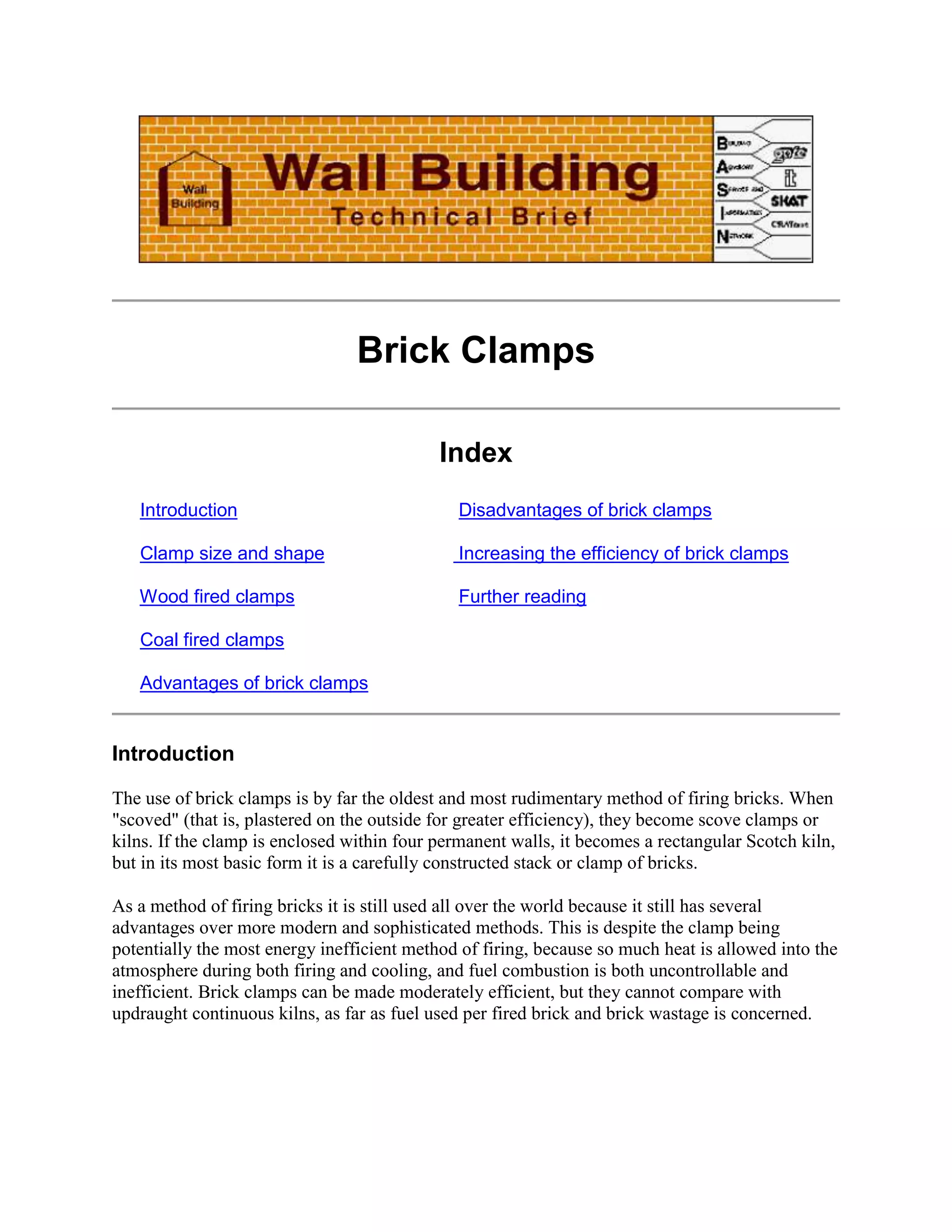 Brick clamps | DOCX