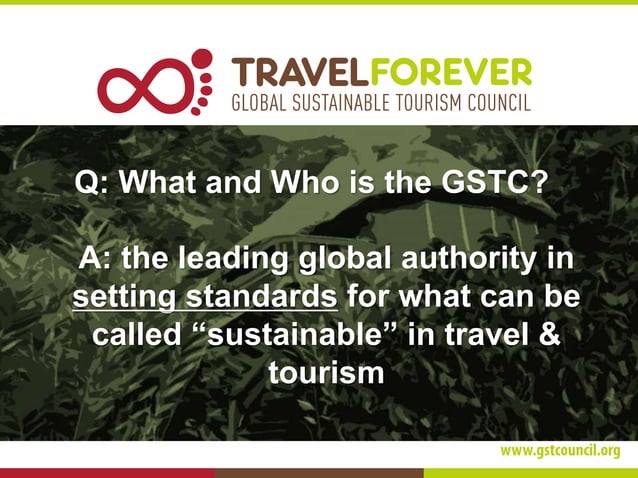 Global Sustainable Tourism Council, Kelly Bricker | PPT