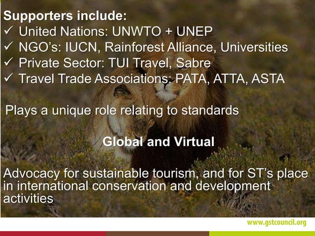 Global Sustainable Tourism Council, Kelly Bricker | PPT