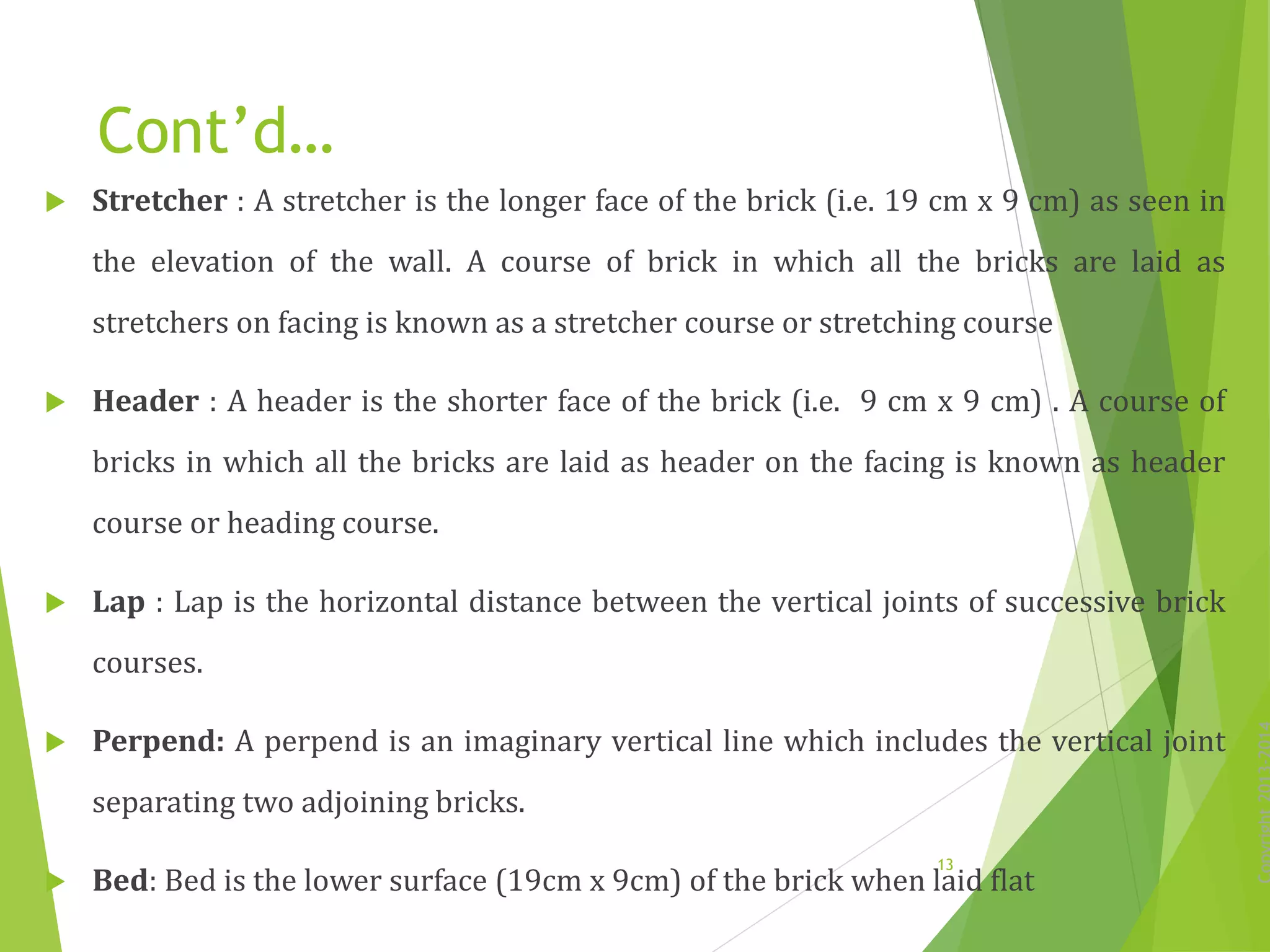 Brick masonary | PPTX