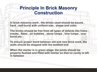 Brick masonry by er. rohit garg | PPT
