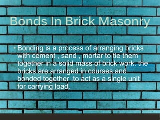 Brick masonry by er. rohit garg | PPT