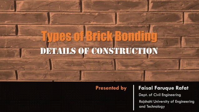 Types of Brick Bonding | PDF | Gardening | Home & Garden