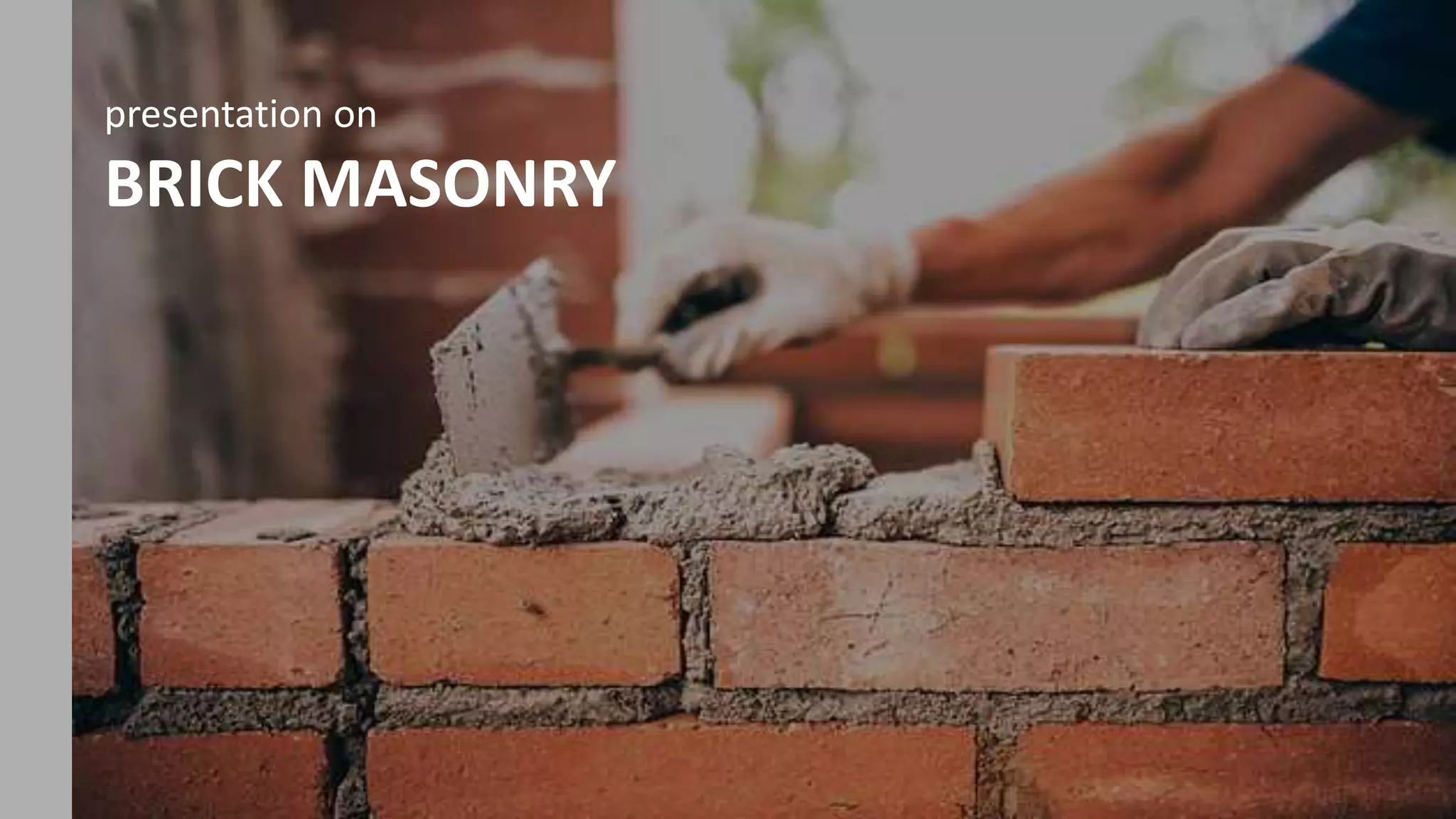 Brick Masonry | PPT