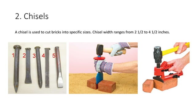 Brick masonry tools | PPTX