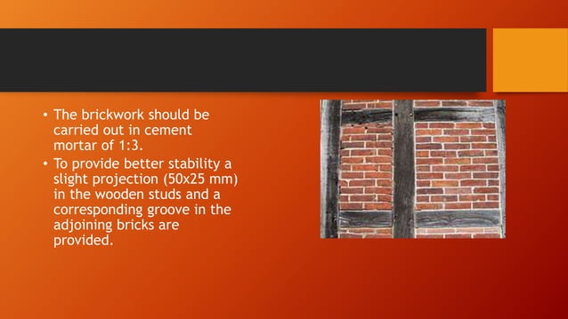Brick partition walls | PPTX
