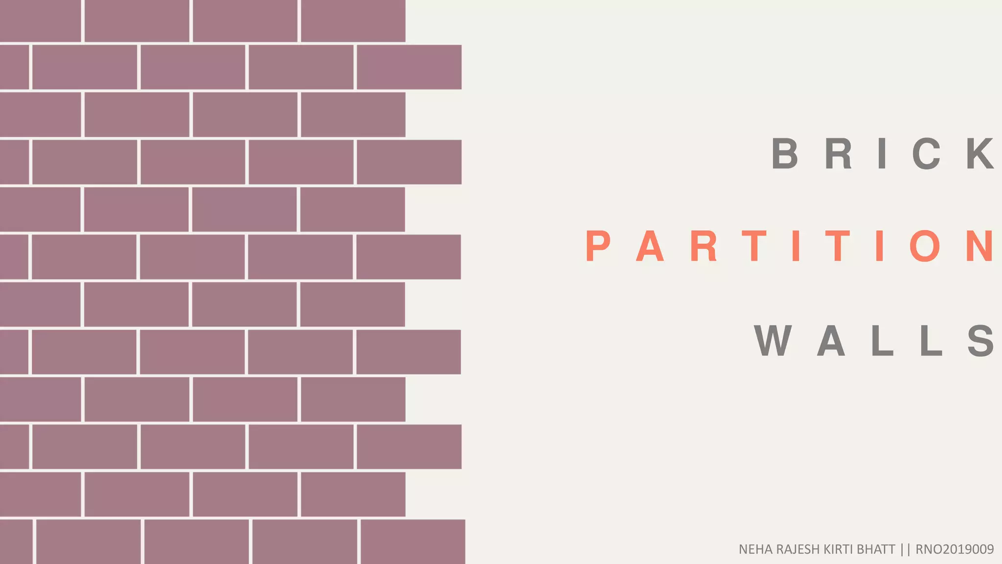 Brick partition walls | PDF