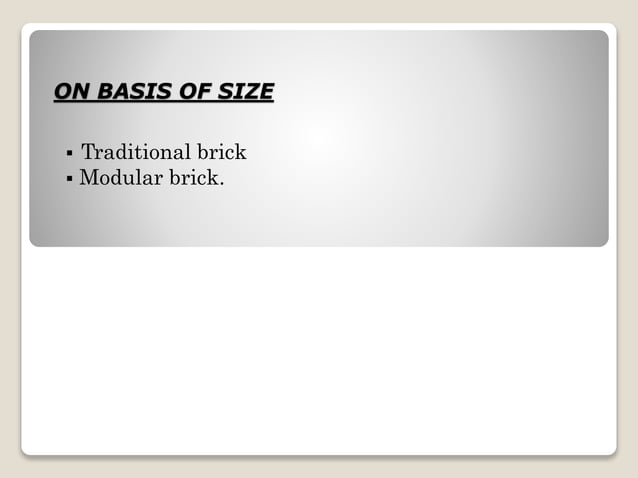 Brick ppt (building construction & management -bcm)-IV sem | PPT