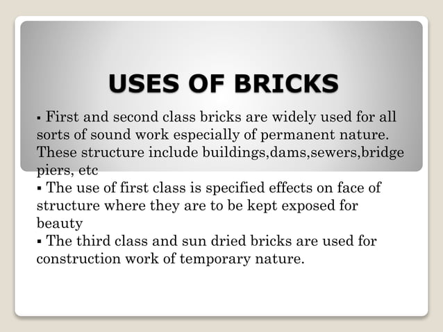Brick ppt (building construction & management -bcm)-IV sem | PPT