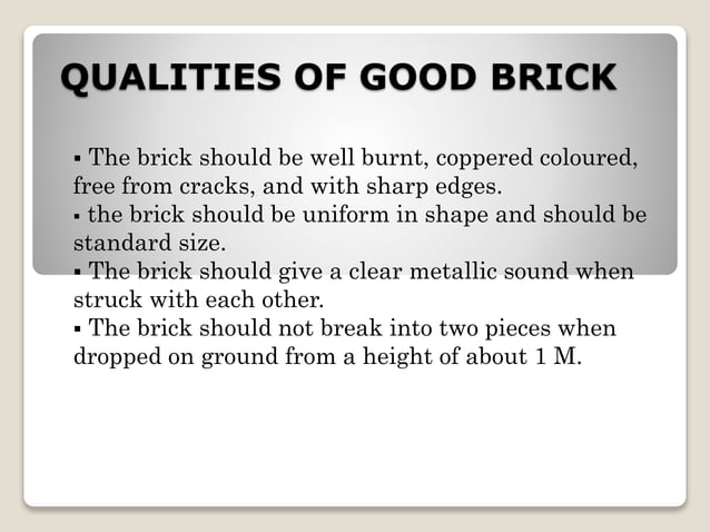 Brick ppt (building construction & management -bcm)-IV sem | PPT