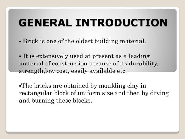 Brick ppt (building construction & management -bcm)-IV sem | PPT