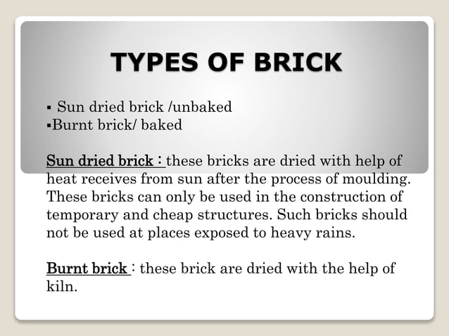 Brick ppt (building construction & management -bcm)-IV sem | PPT