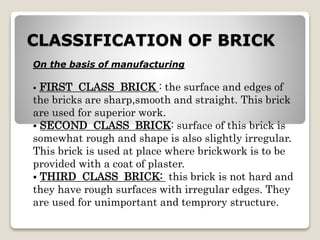 Brick ppt (building construction & management -bcm)-IV sem | PPTX ...