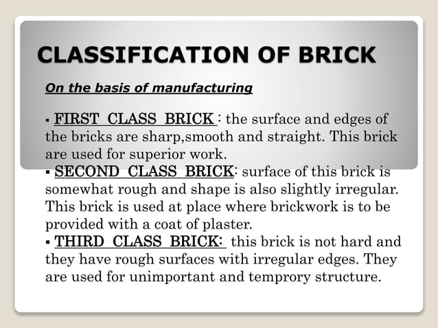 Brick ppt (building construction & management -bcm)-IV sem | PPT