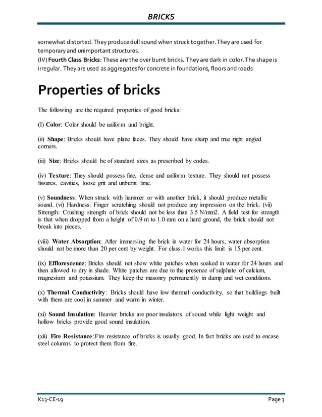 Bricks | PDF