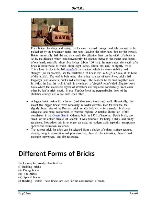 Bricks | PDF