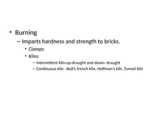 Fundamental of building construction (Bricks) | PPTX