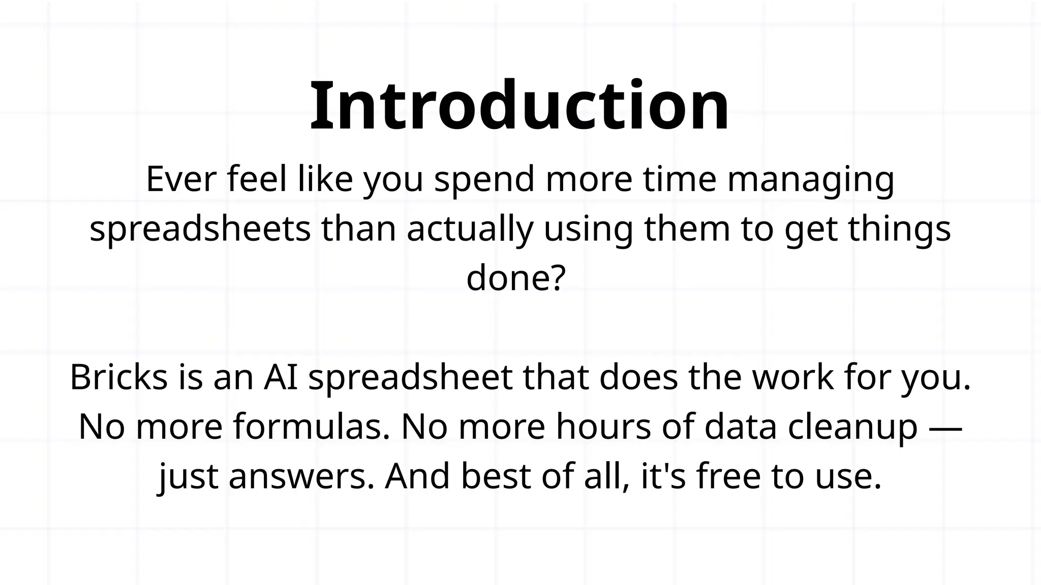 Bricks: The AI Spreadsheet We've All Been Waiting For | PPTX