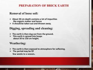 properties,Manufacturing, types and features of bricks | PPTX