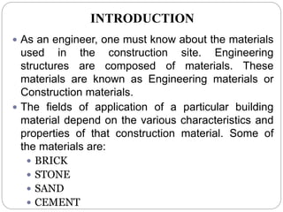 Civil Engineering Materials | PPT