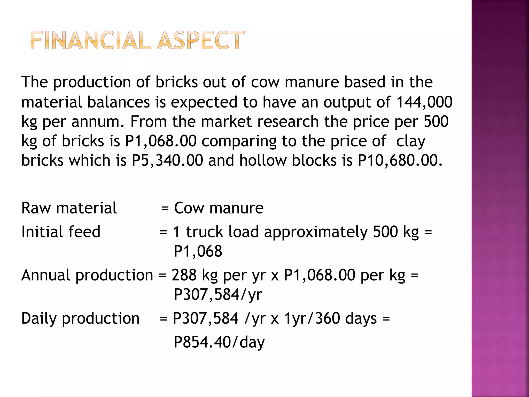 Bricks Out of Cow Manure | PPTX