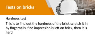 bricks ppt for all civil engineering students | PPTX