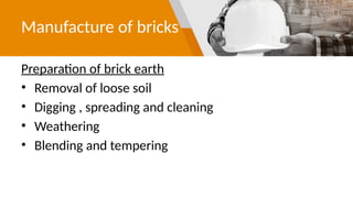 bricks ppt for all civil engineering students | PPTX