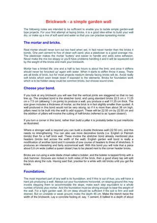 Brickwork | PDF