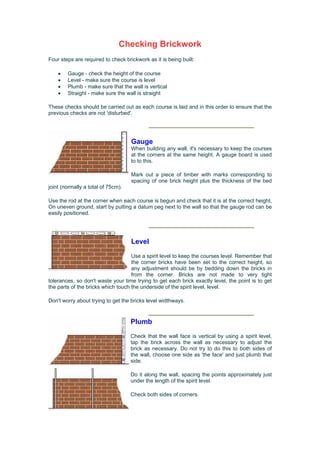 Brickwork | PDF