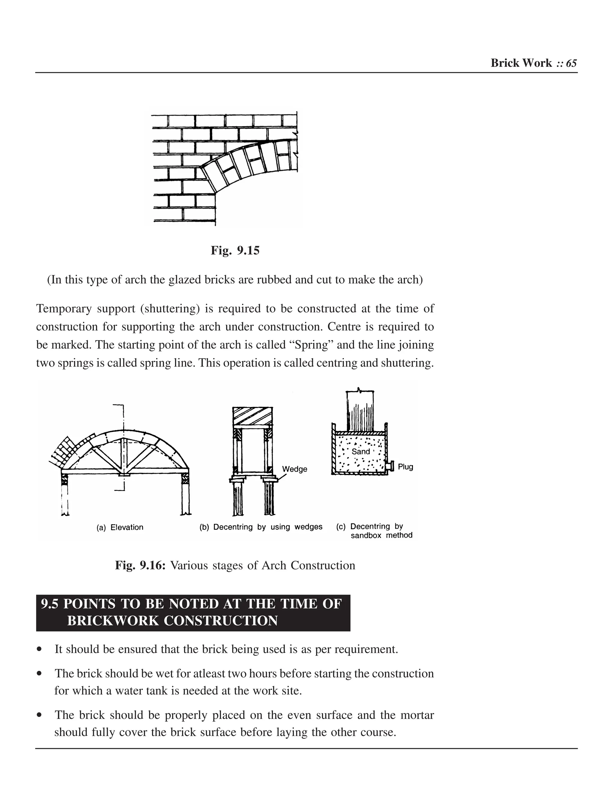 Brickwork in construction project for better quality control | PDF