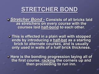 Brickwork Bonding (basics) | PPT
