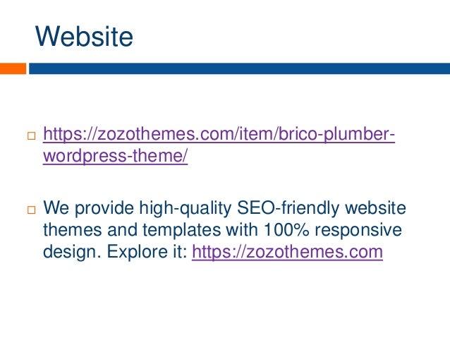 Brico – Plumber WordPress Theme | PPTX