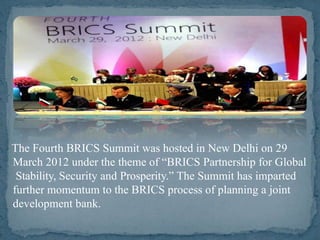 HISTORY- OBJECTIVES- FUNCTIONS OF BRICS- | PPTX