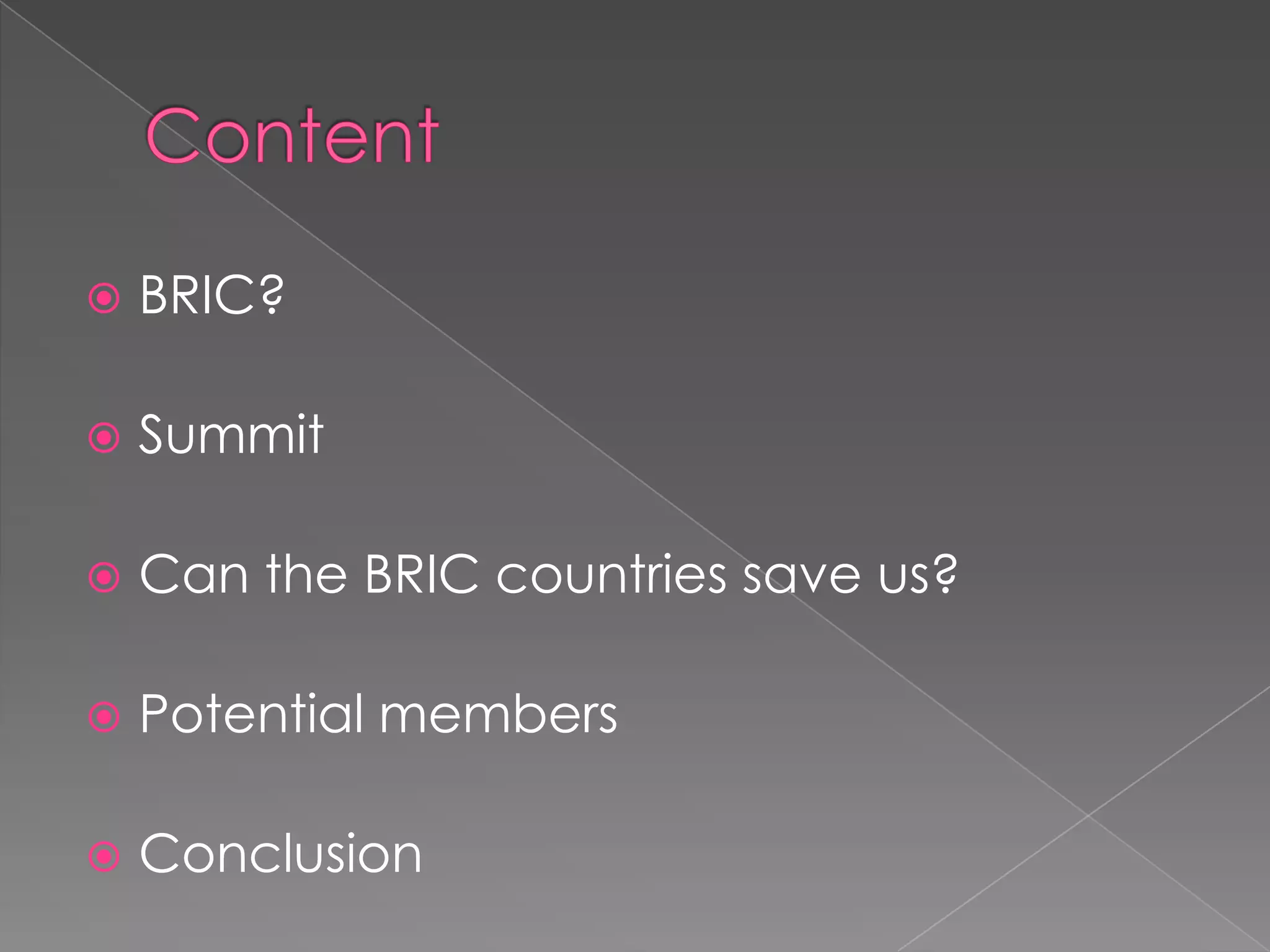 Bric slidecast | PPT