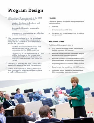 Brics on Brics brochure 2012 | PDF | Business | Business and Finance