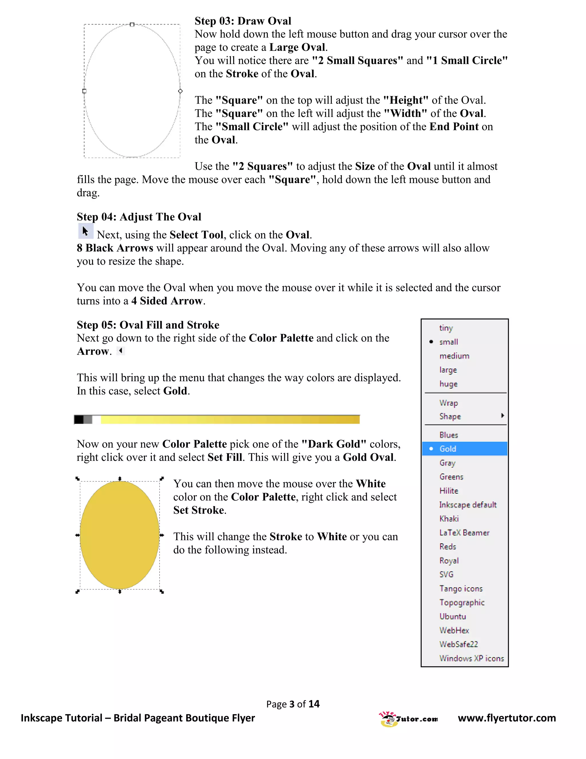 Inkscape Tutorials: Bridal Pageant Boutique Flyer | PDF